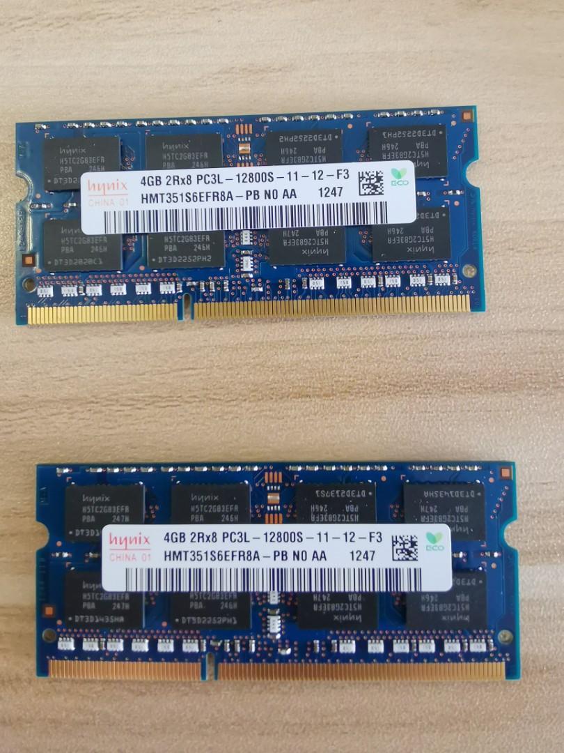Laptop DDR3 Ram, total 8GB, Computers & Tech, Parts & Accessories ...
