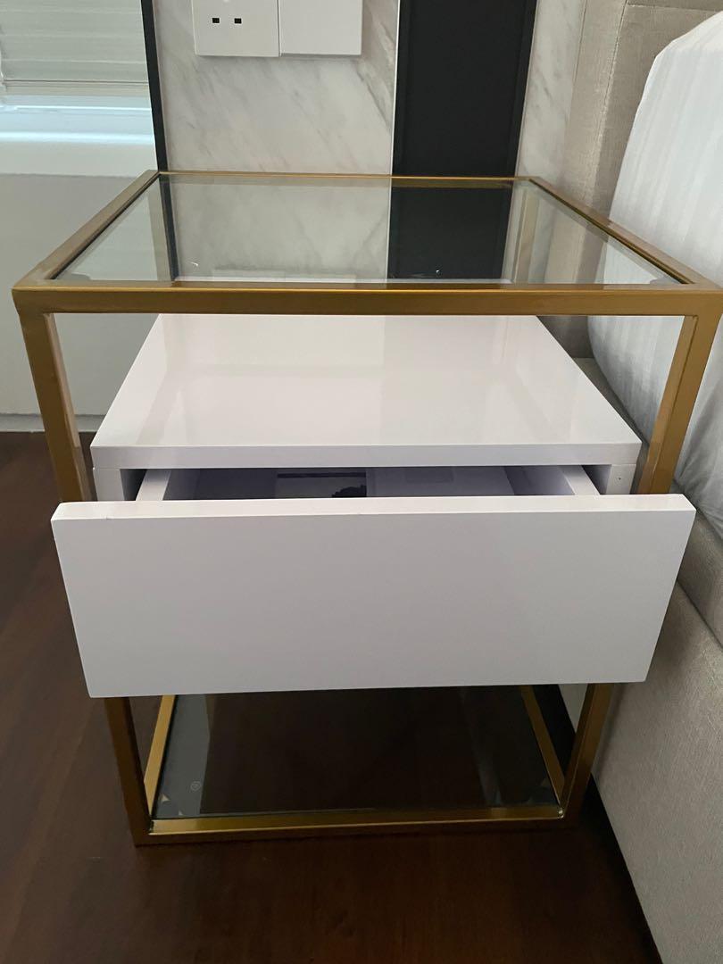 Used Bedside Tables (1 Pair), Furniture & Home Living, Furniture ...