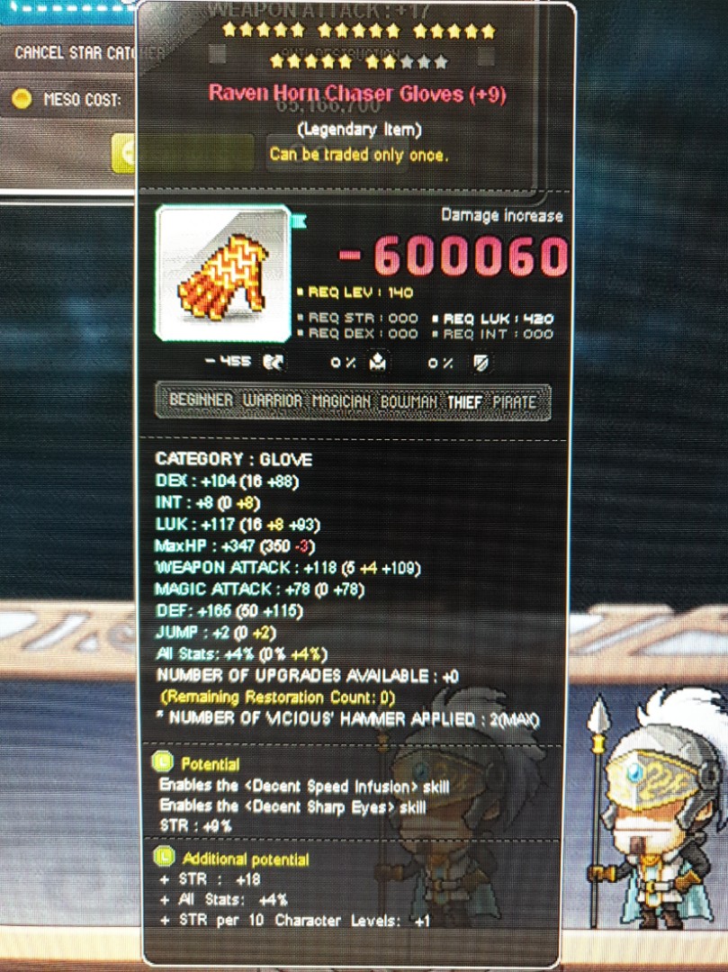 Maplesea / Maplestory Raven Horn Glove, Video Gaming, Gaming ...
