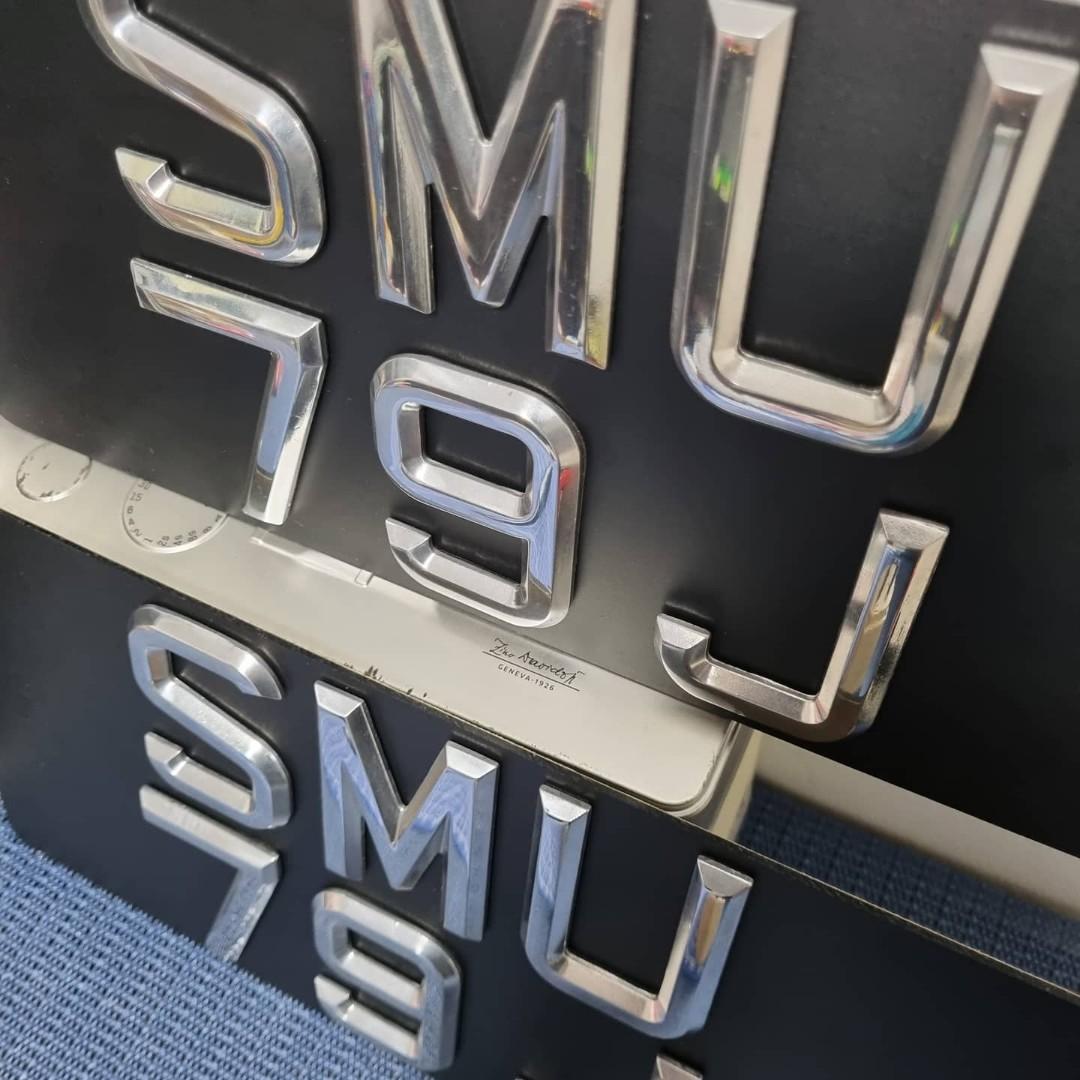 Matte black backing without alphabets., Car Accessories, Car Plates on ...