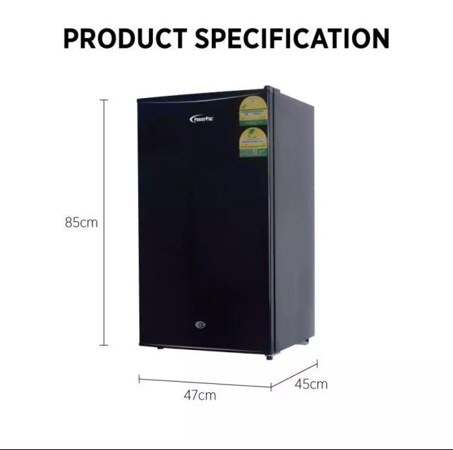 POWERPAC BAR FRIDGE 105L (PPF105), TV & Home Appliances, Kitchen ...