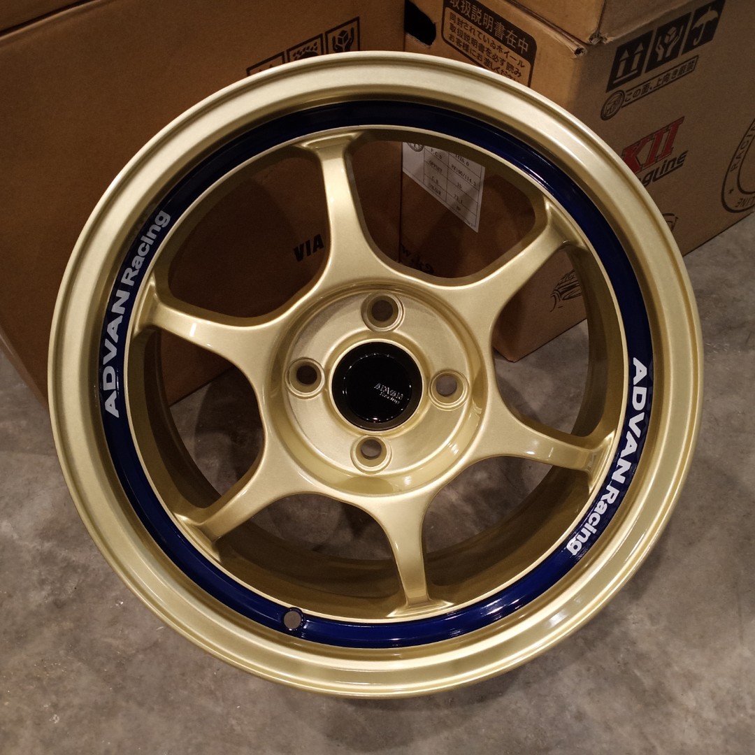 NEW SPORT RIM 15 INCH ADVAN RACING RG1 SAGA CITY VIOS ALZA MYVI JAZZ ...