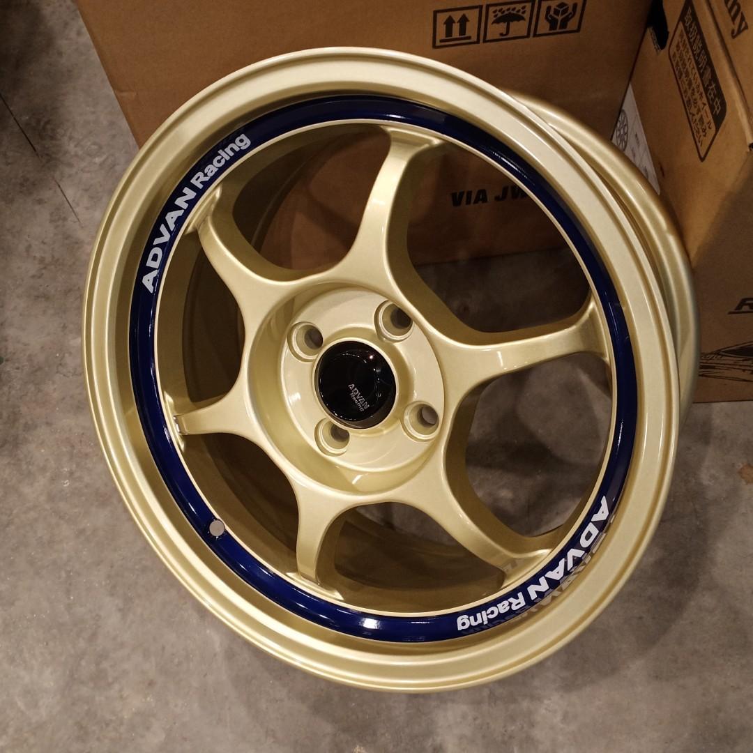 NEW SPORT RIM 15 INCH ADVAN RACING RG1 SAGA CITY VIOS ALZA MYVI JAZZ ...