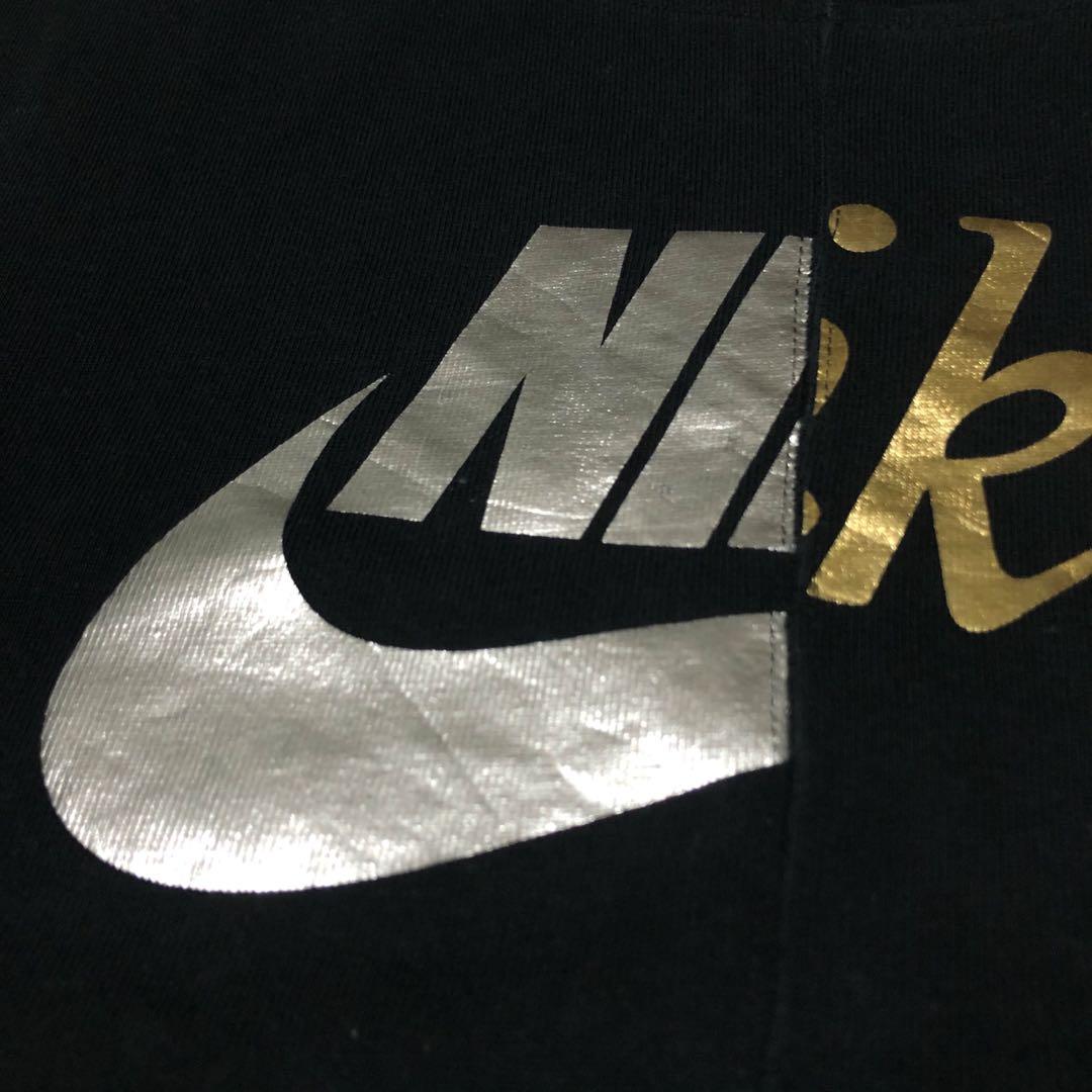 Nike Cursive Metallic Black (Legit),(Black Tag), Men's Fashion, Tops ...