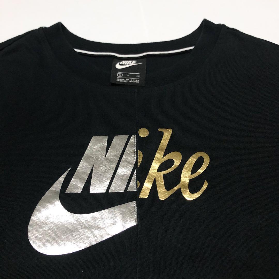 Nike Cursive Metallic Black (Legit),(Black Tag), Men's Fashion, Tops ...
