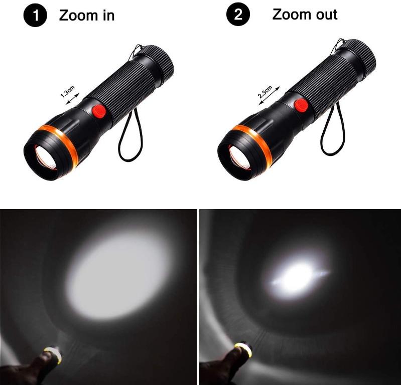 "Pack of 3 Pocket Torches, Fulighture LED Standard Torches Mini ...