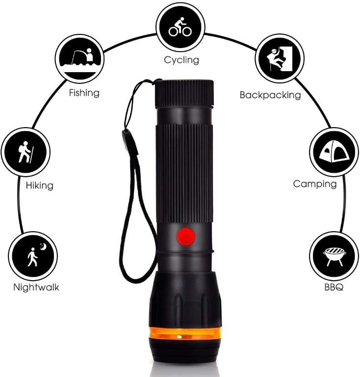 "Pack of 3 Pocket Torches, Fulighture LED Standard Torches Mini ...