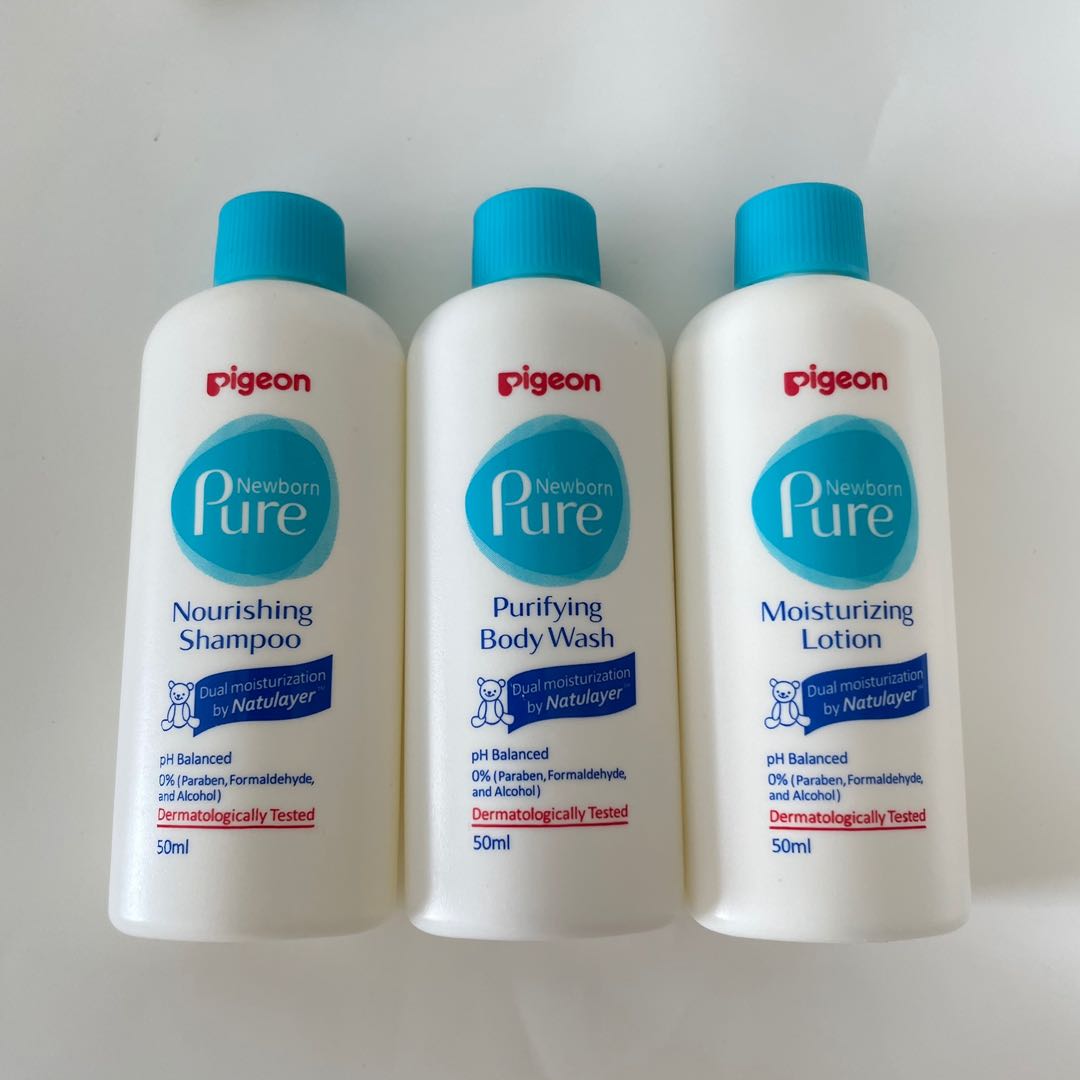 Pigeon Newborn Pure Nourishing Shampoo, Body Wash, Lotion, Babies ...