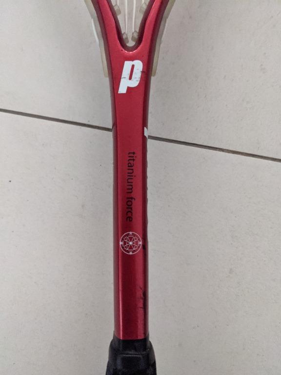 (Free) Prince Titanium Force Squash Racket, Sports Equipment, Other ...