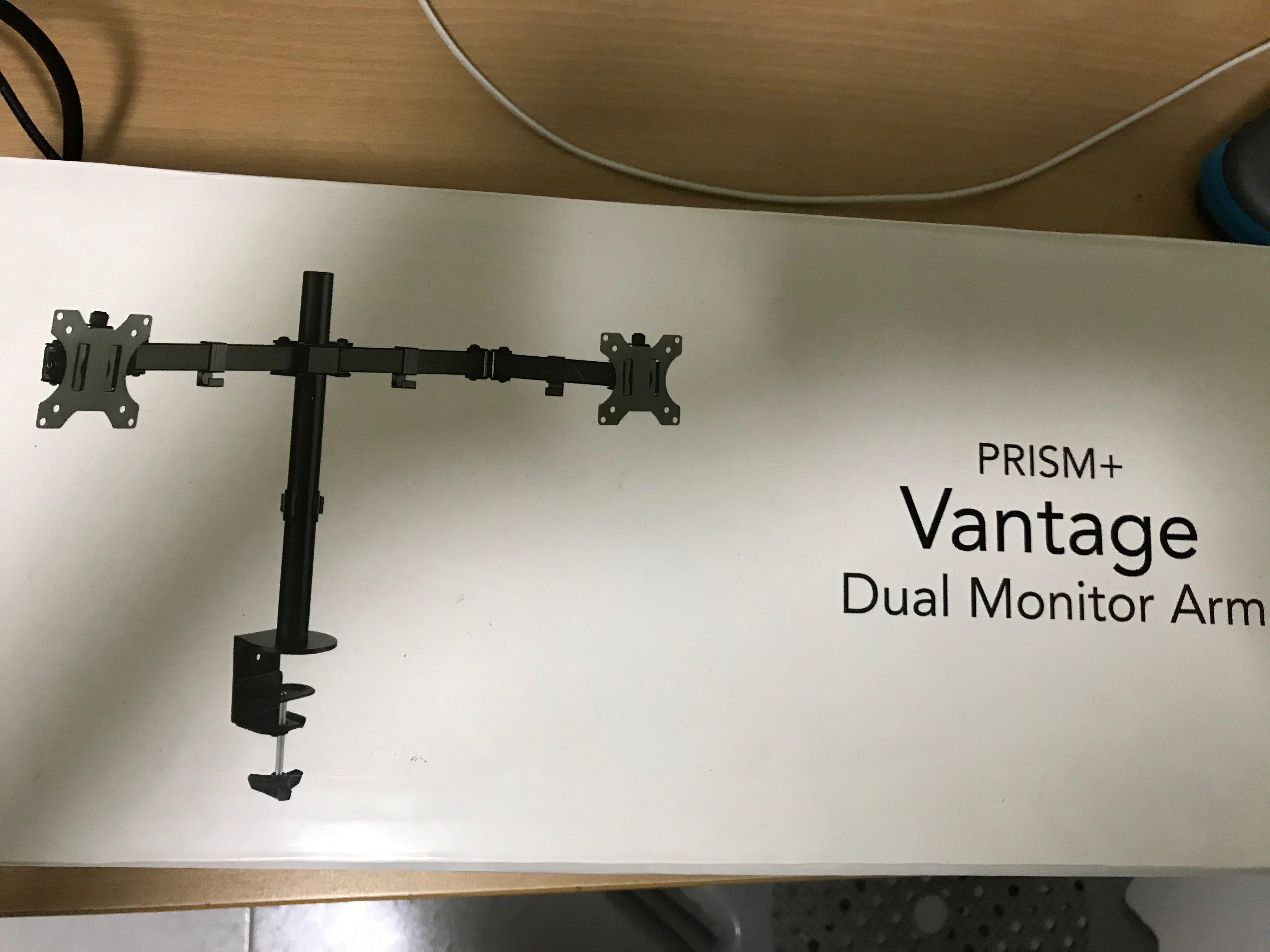 Prism+ Vantage Dual Monitor arm, Computers & Tech, Parts & Accessories ...