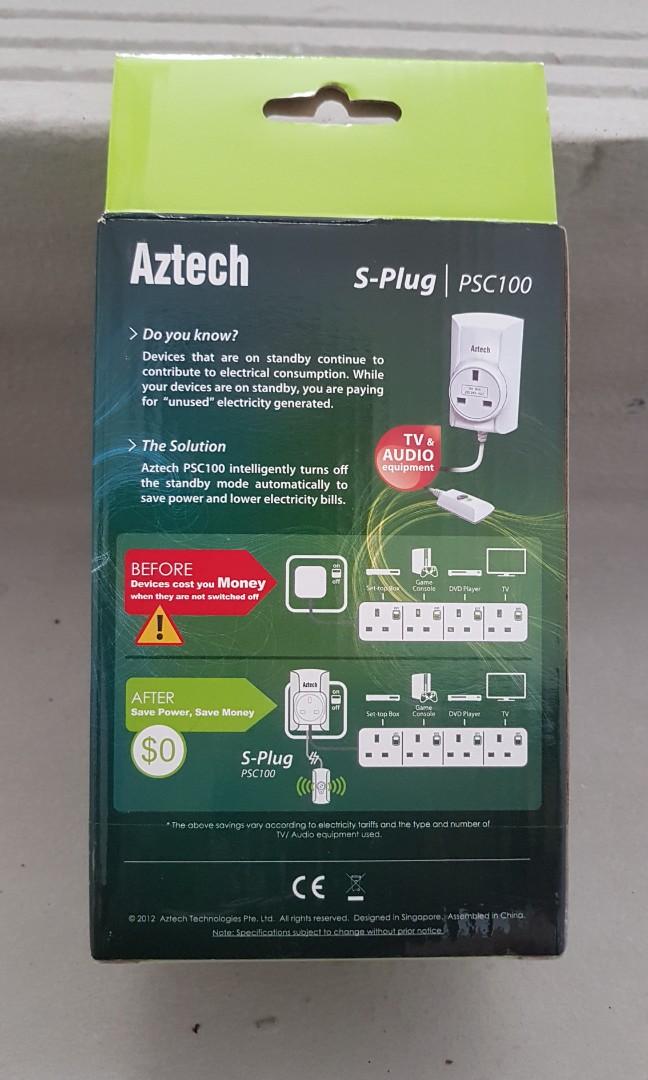 PSC100 s-plug & wireless charger set #T1, TV & Home Appliances, Electrical, Adaptors & Sockets ...