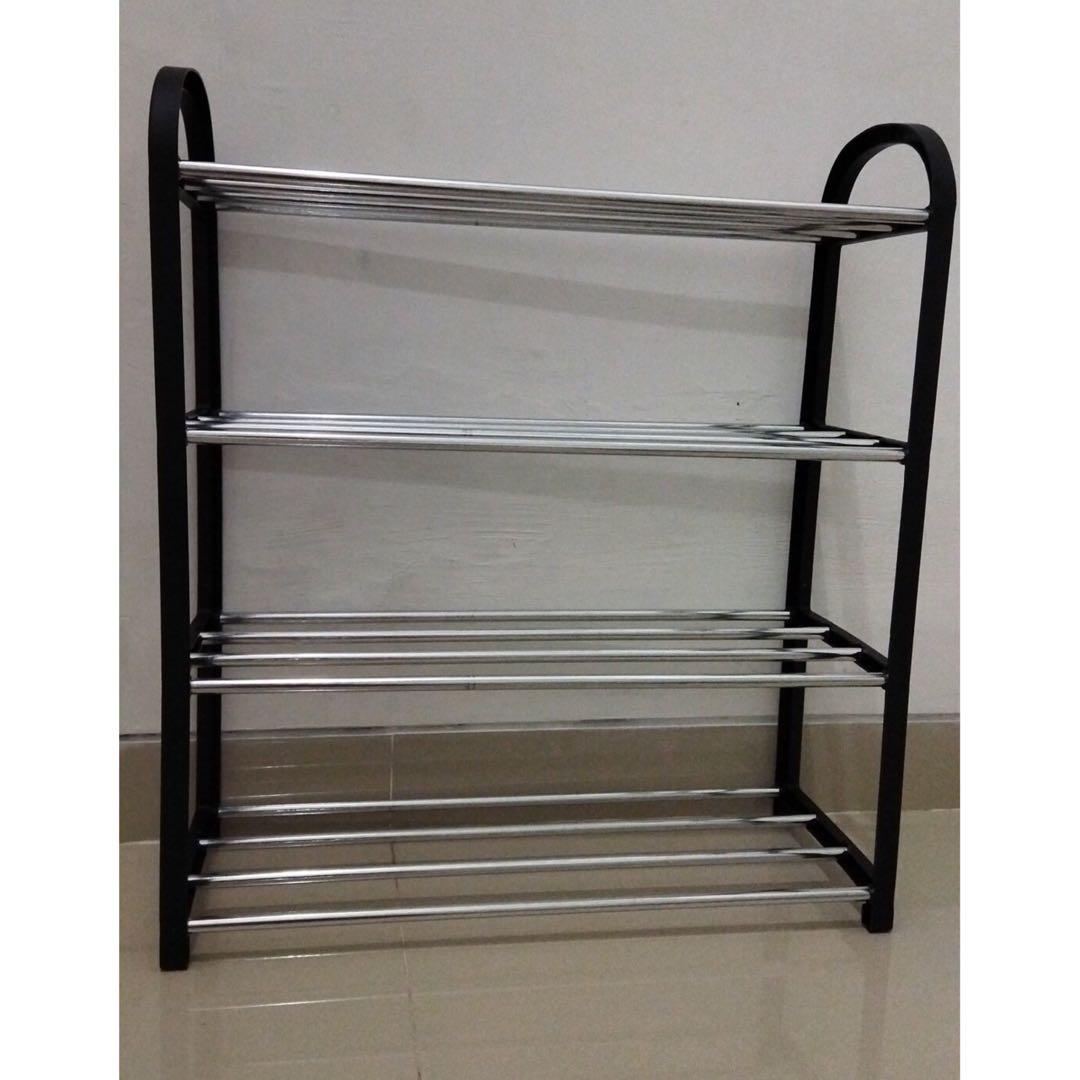 Rak Sepatu Stainless 4 Susun, Perabotan Rumah di Carousell