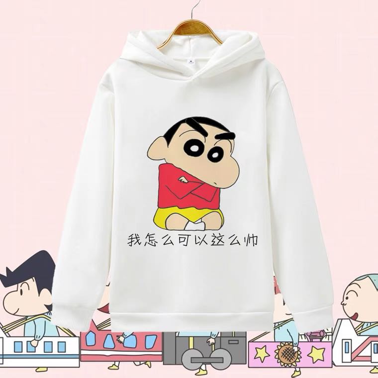 shinchan hoodie, Babies & Kids, Babies & Kids Fashion on Carousell