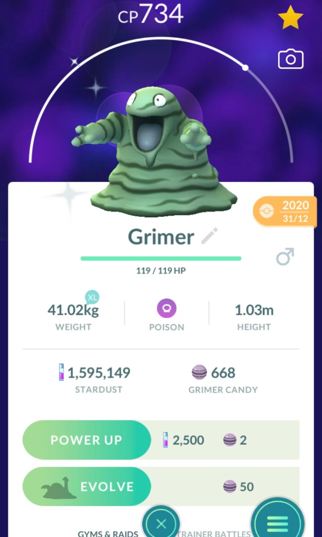 Shiny Grimer pokemon go, Video Gaming, Gaming Accessories, Game Gift ...