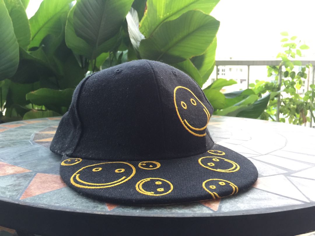 Smiley Face Cap, Men's Fashion, Watches & Accessories, Caps & Hats on ...