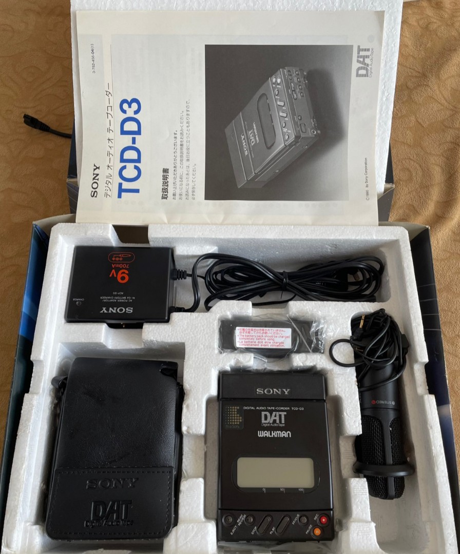 SONY TCD-D3 DAT 錄放隨身聽, 音響器材, 音樂播放裝置 MP3及CD Player - Carousell