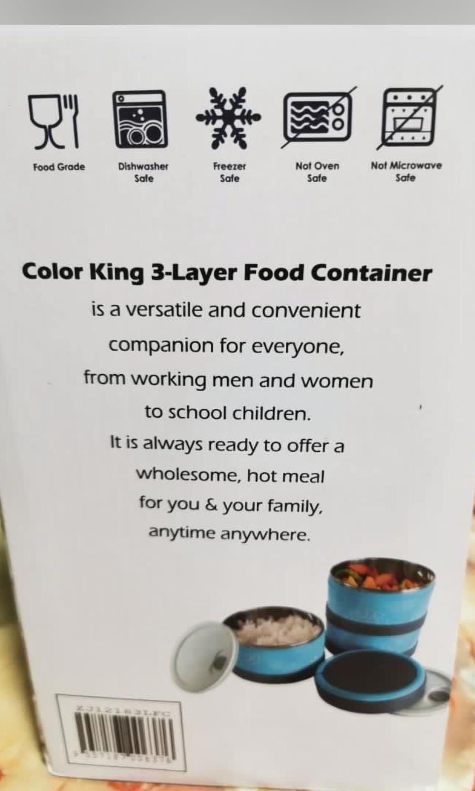 Three layer food container, TV & Home Appliances, Kitchen Appliances ...