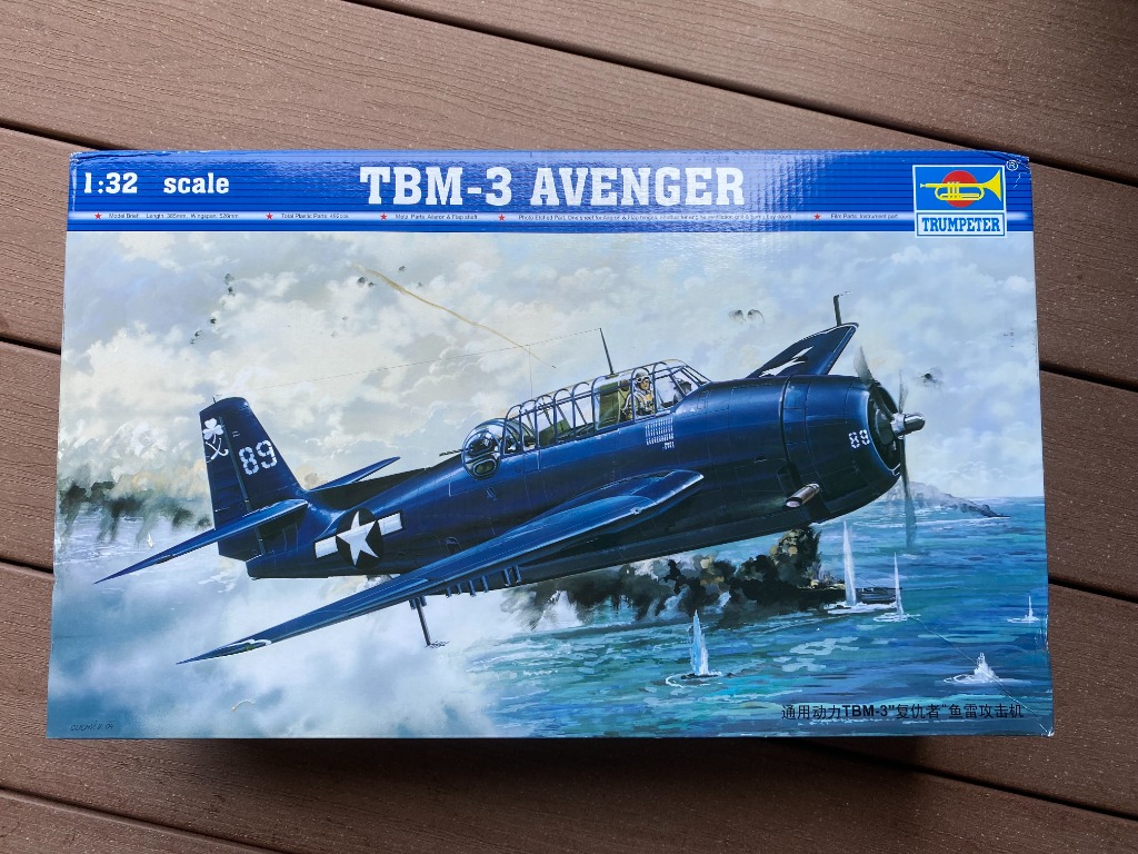 Trumpeter 1/32 Scale - TBM-3 Avenger - Plastic Scale Model, Hobbies ...