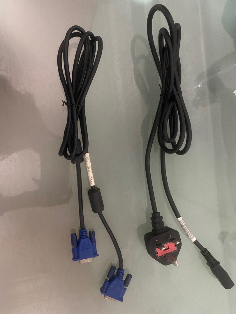 VGA Cable , Power plug, Computers & Tech, Parts & Accessories, Cables ...