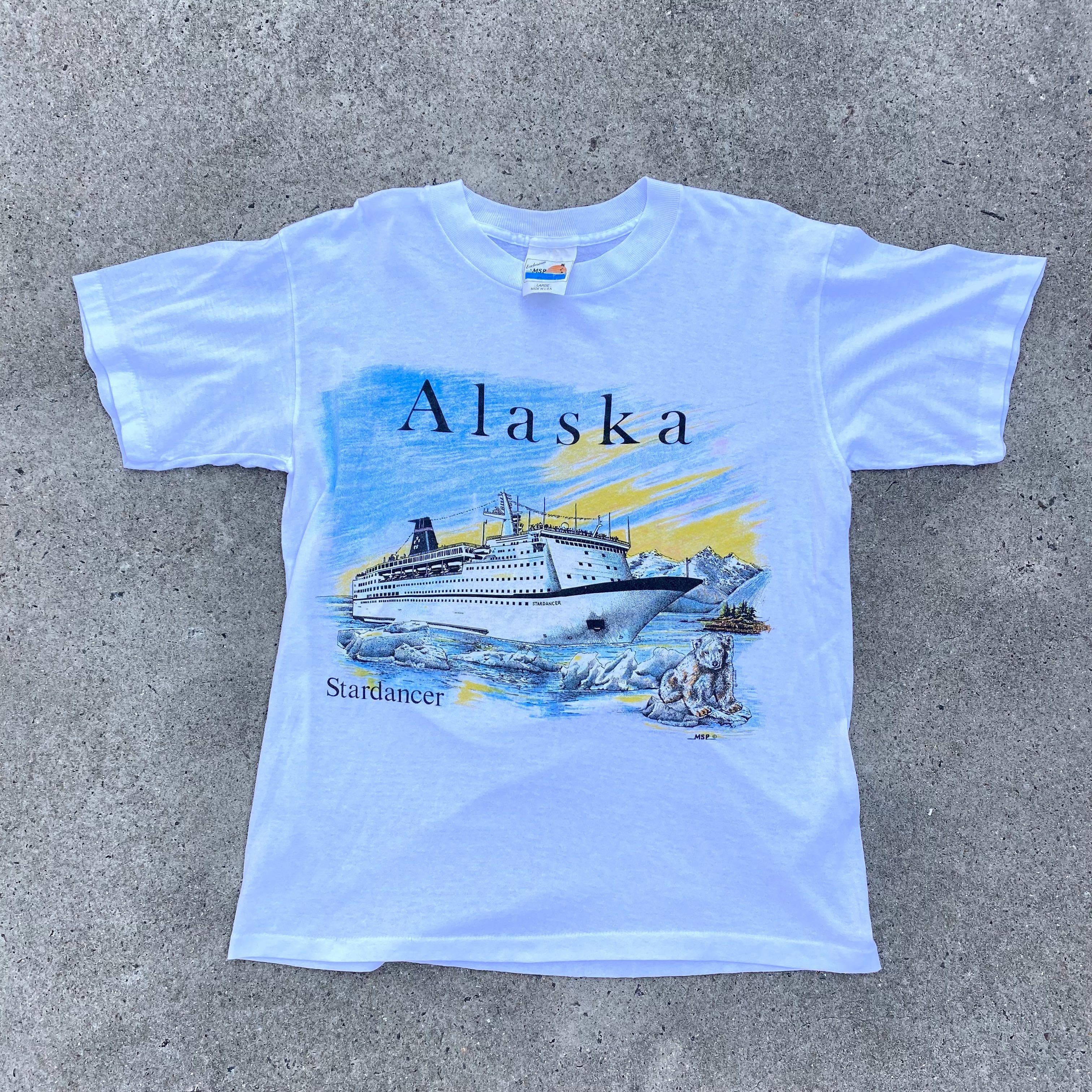 Vintage 90s Alaska Tee, Men's Fashion, Tops & Sets, Tshirts & Polo ...