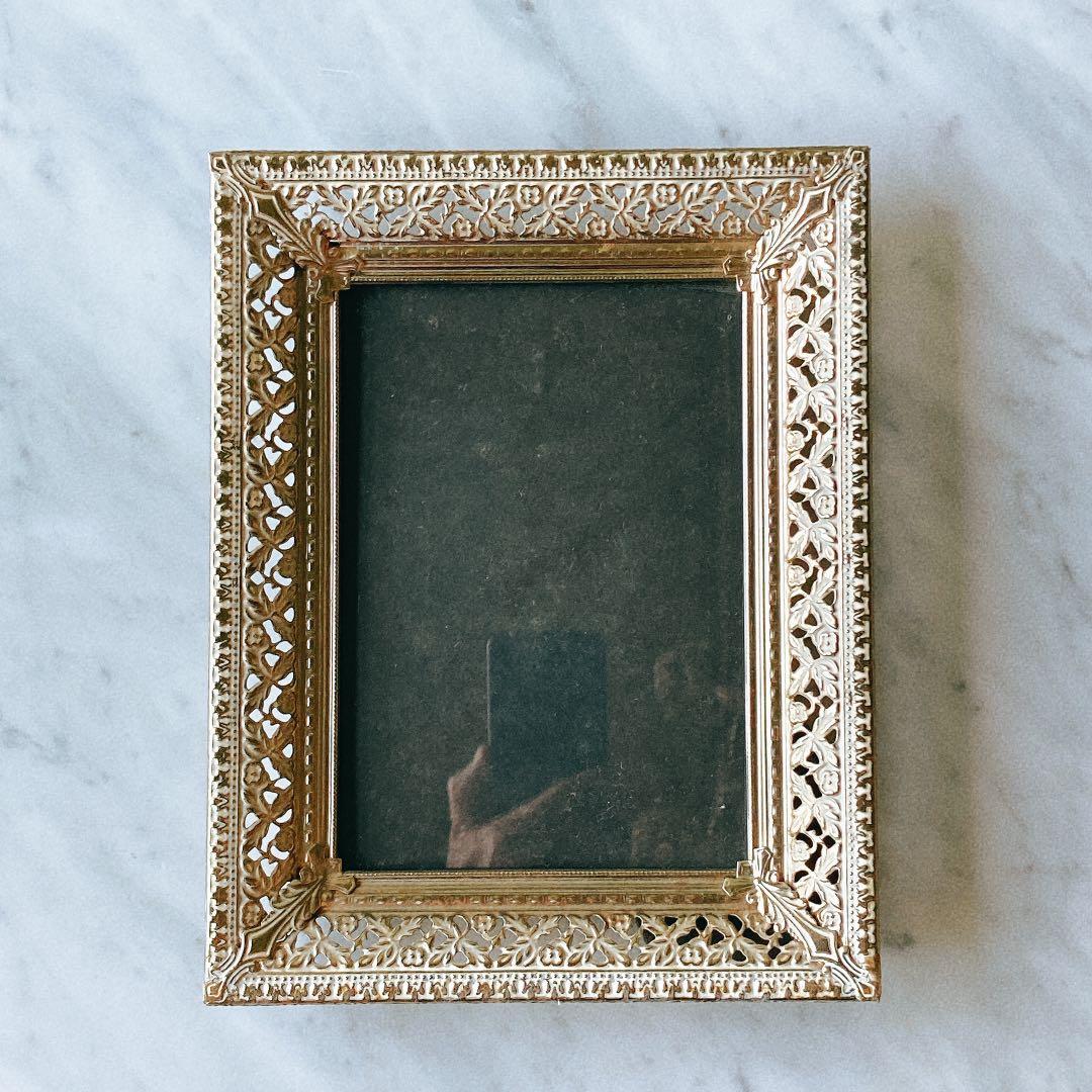 Vintage metal filigree picture frames, Furniture & Home Living, Home ...