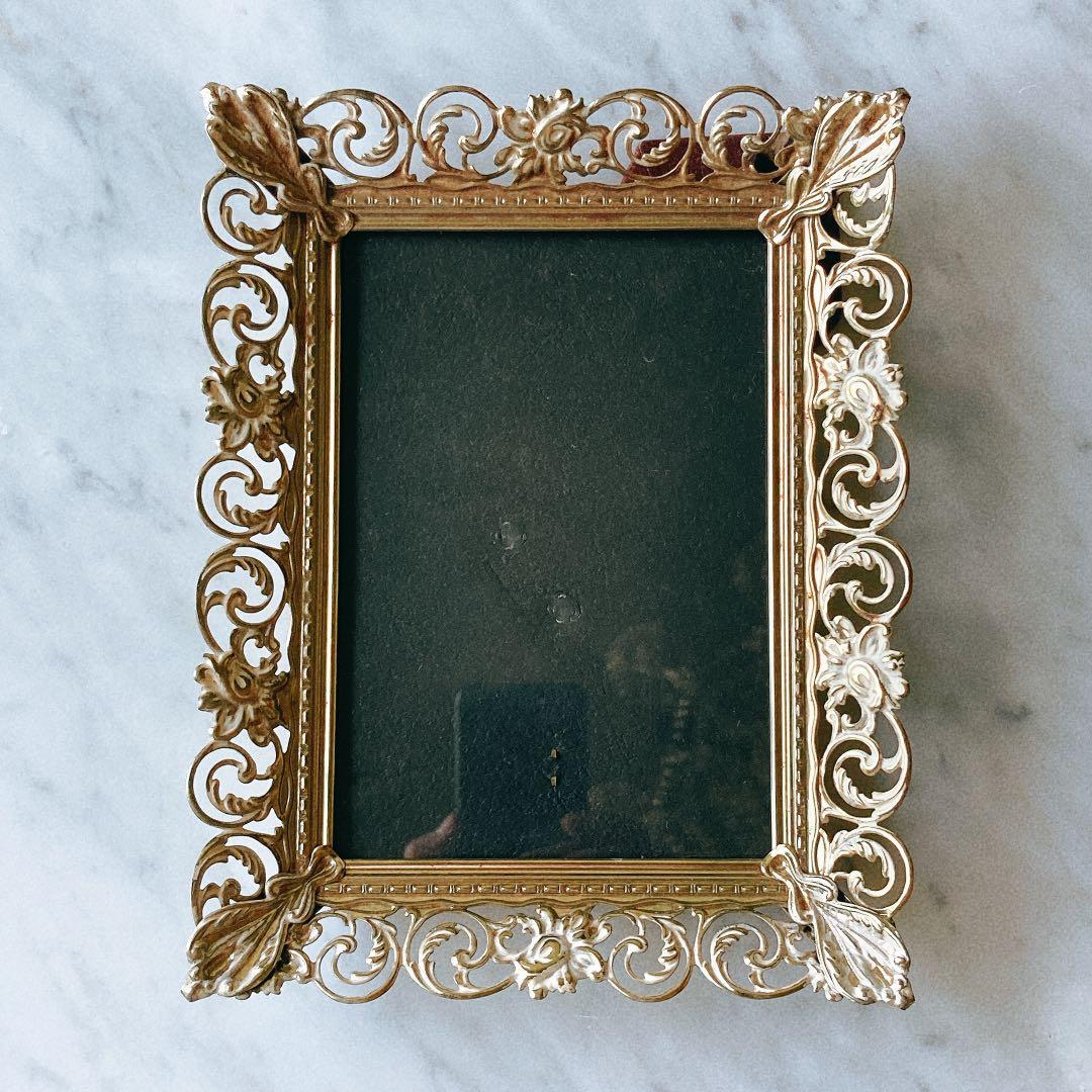 Vintage metal filigree picture frames, Furniture & Home Living, Home ...