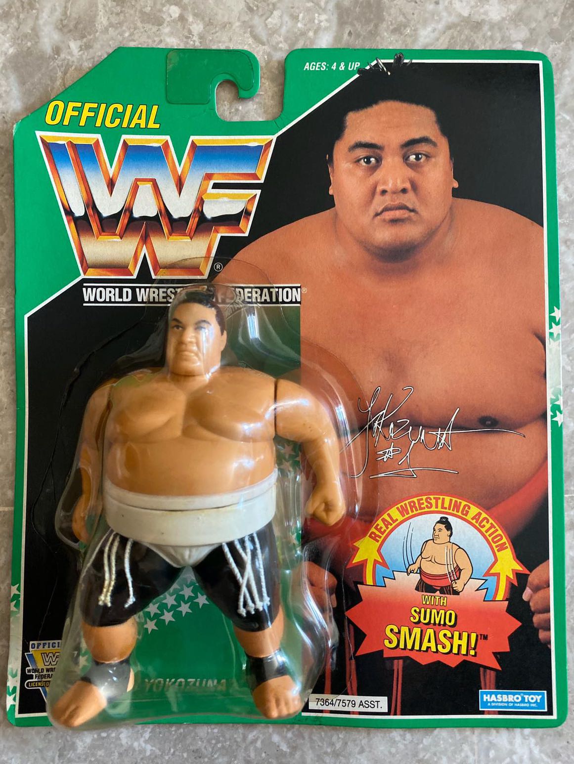 Vintage WWF Hasbro Yokozuna Green Card Series 11, Hobbies & Toys ...
