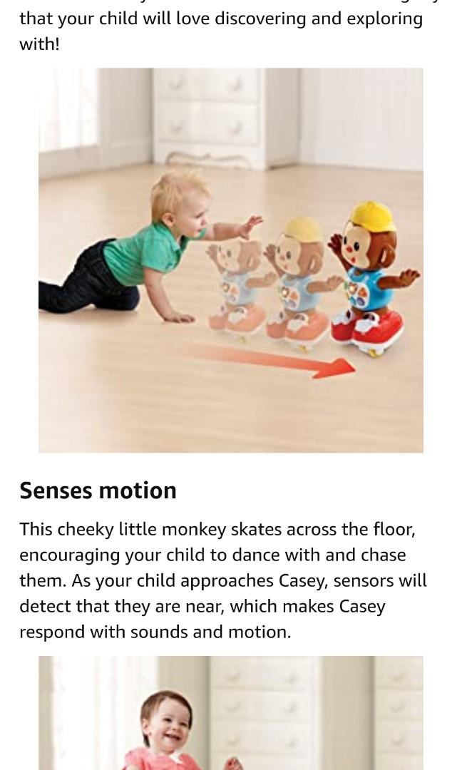 VTECH Monkey, Chase Me Casey, Hobbies & Toys, Toys & Games on Carousell
