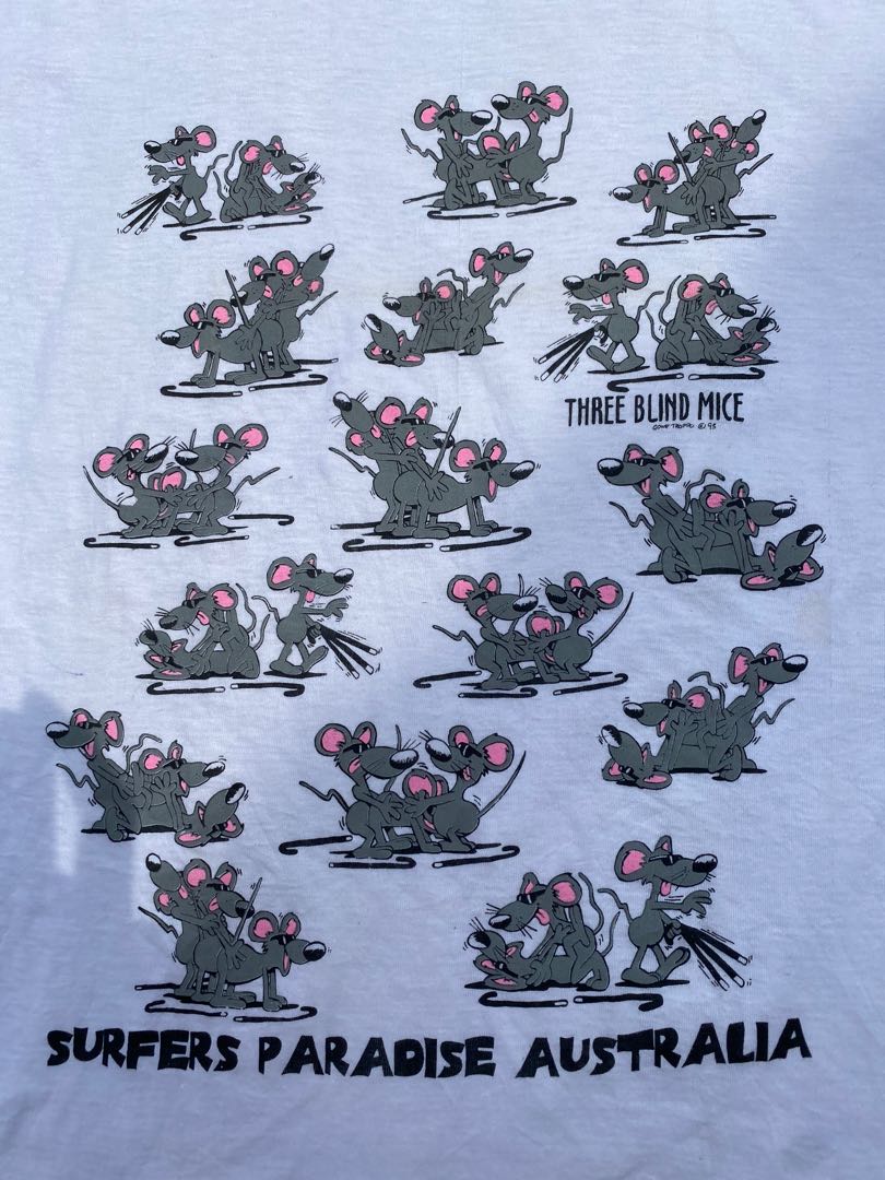 Vtg Sex Position Three Blind Mice Mens Fashion Tops And Sets Tshirts