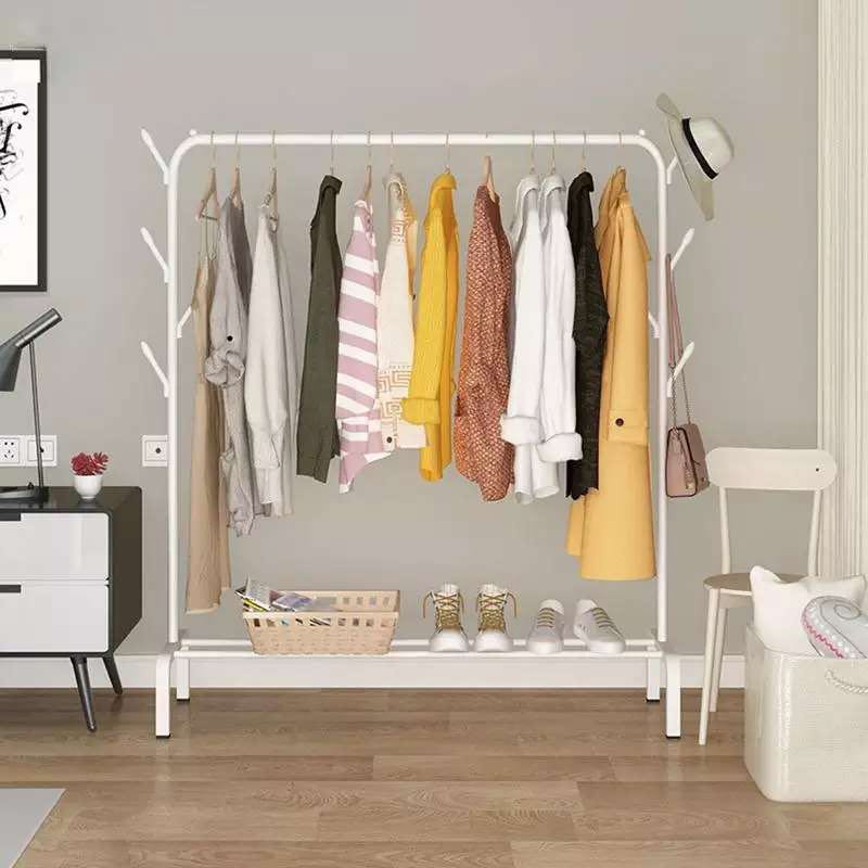 Minimalist Clothes Rack in White, Furniture & Home Living, Home ...