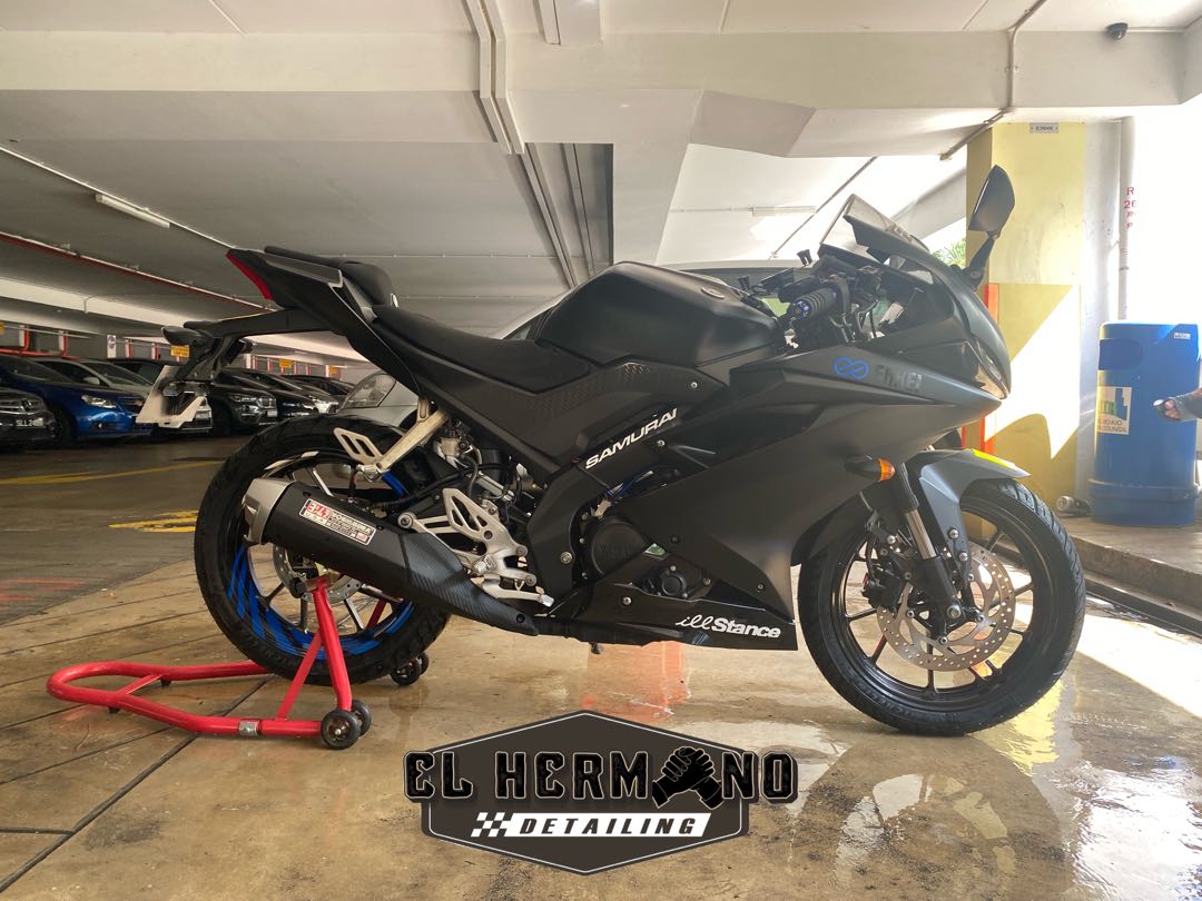 Yamaha R15 V3 Bike Wash / Motorcycle Detailing, Motorcycles, Motorcycle ...