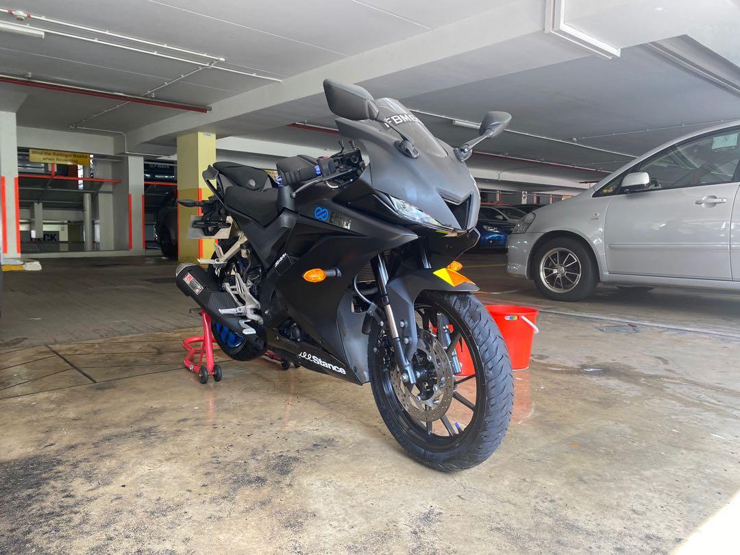 Yamaha R15 V3 Bike Wash / Motorcycle Detailing, Motorcycles, Motorcycle ...