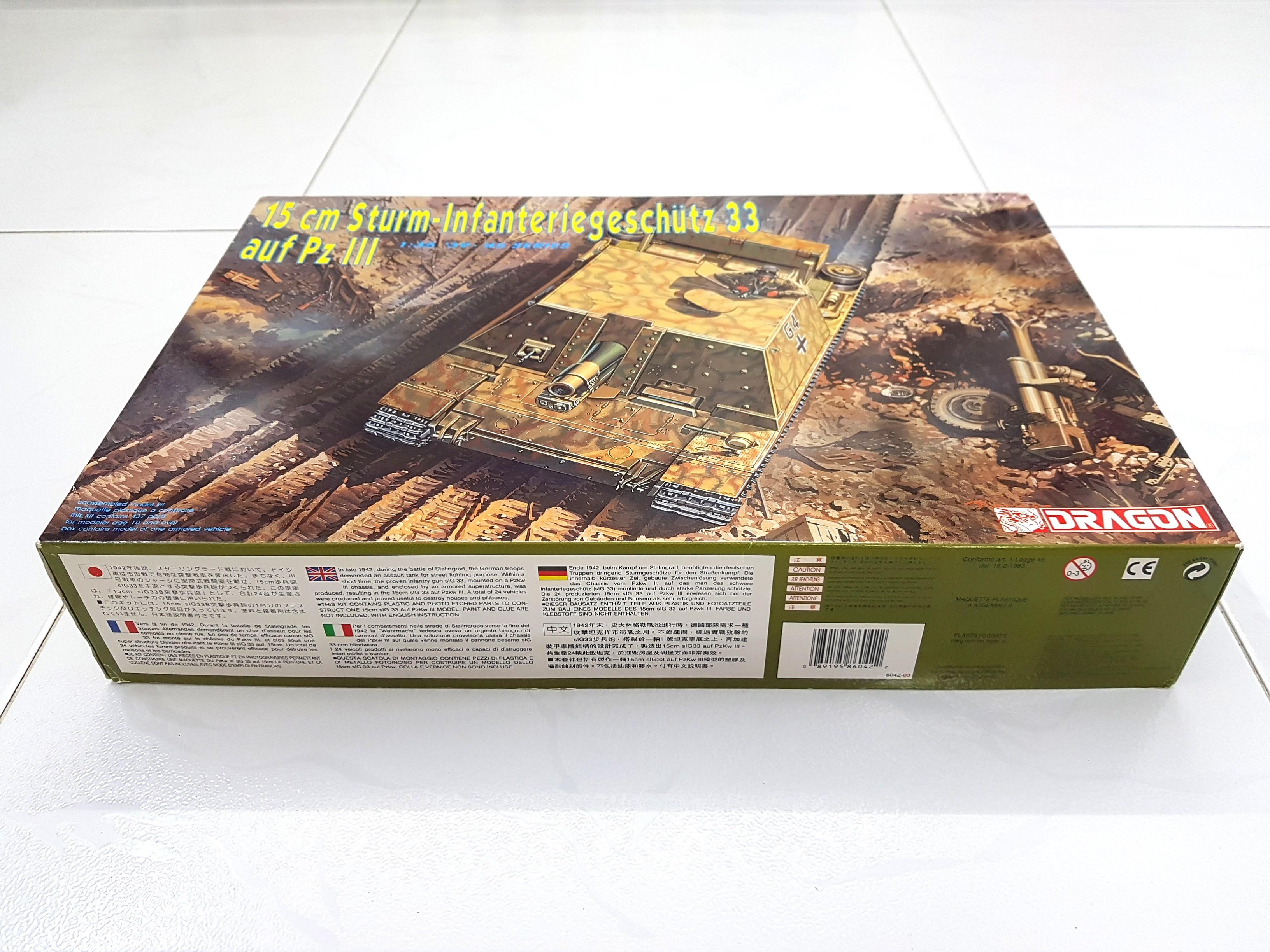 1/35 Dragon #6042 German SPH 15cm Sturm-Infanteriegeschutz 33 Ausf Pz ...