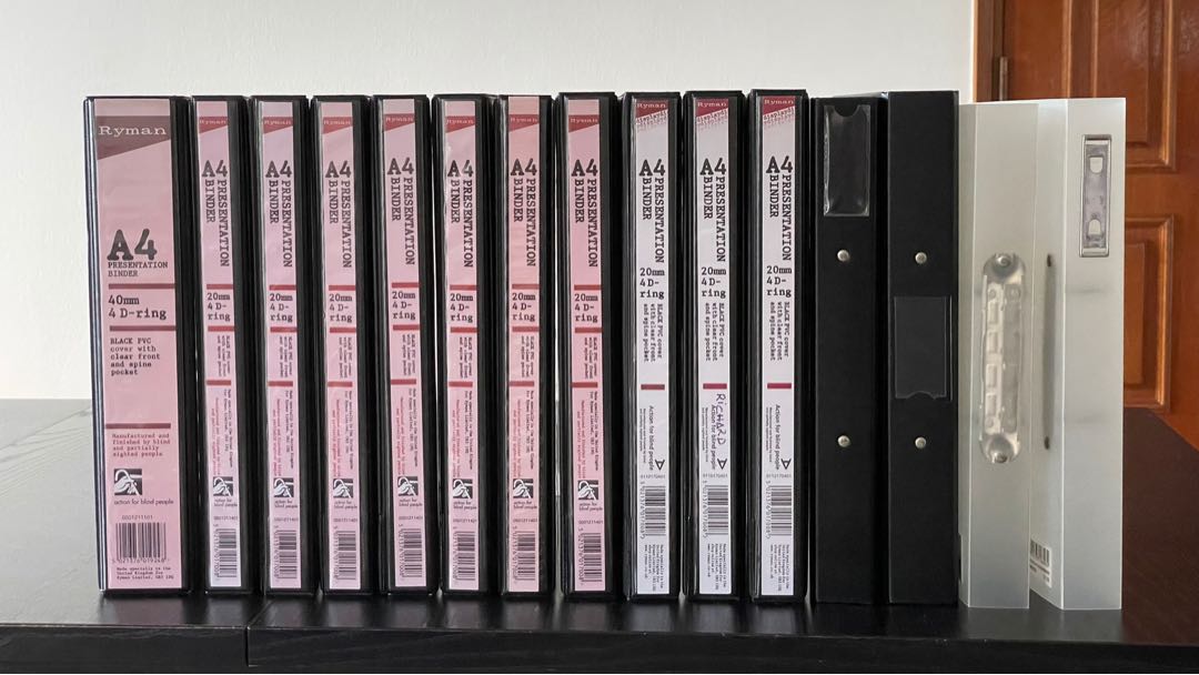 Ryman A4 Display Binders, Hobbies & Toys, Stationery & Craft ...