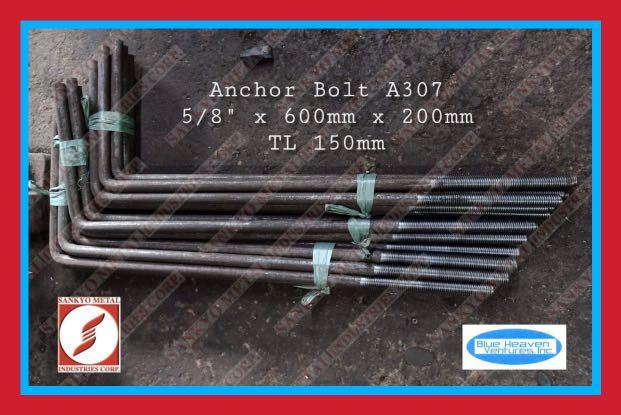 Anchor Bolt ASTM A307 - ordinary, Commercial & Industrial, Construction ...