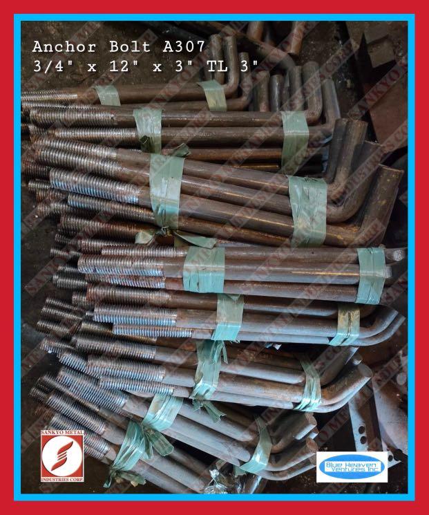 Anchor Bolt ASTM A307 - ordinary, Commercial & Industrial, Construction ...
