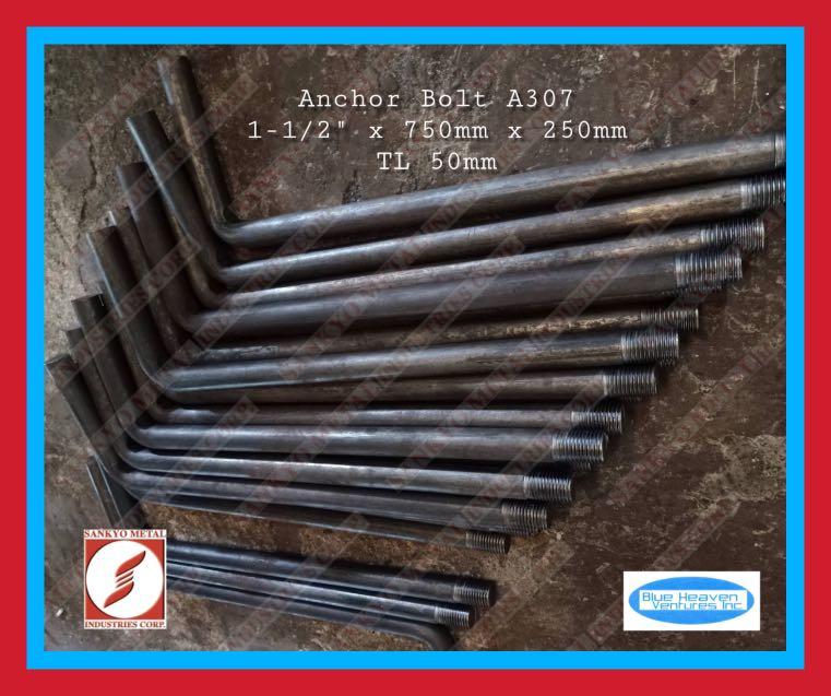 Anchor Bolt ASTM A307 - ordinary, Commercial & Industrial, Construction ...
