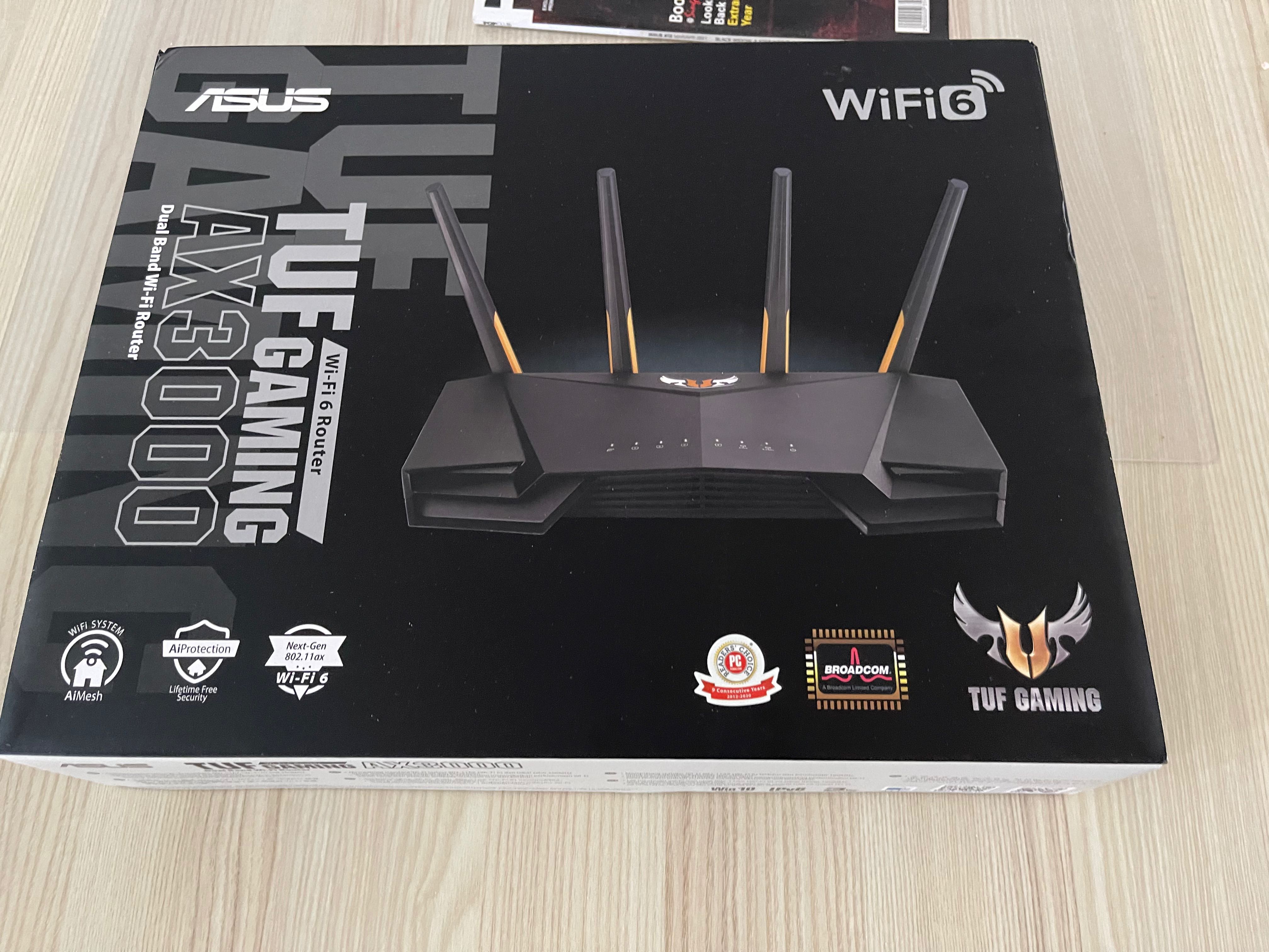 AX3000 Dual Band WiFi 6 (802.11ax) Gaming Router, dedicated gaming port ...