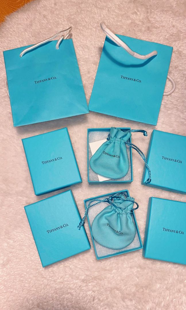 Authentic Tiffany&Co boxes, Women's Fashion, Jewelry & Organisers ...