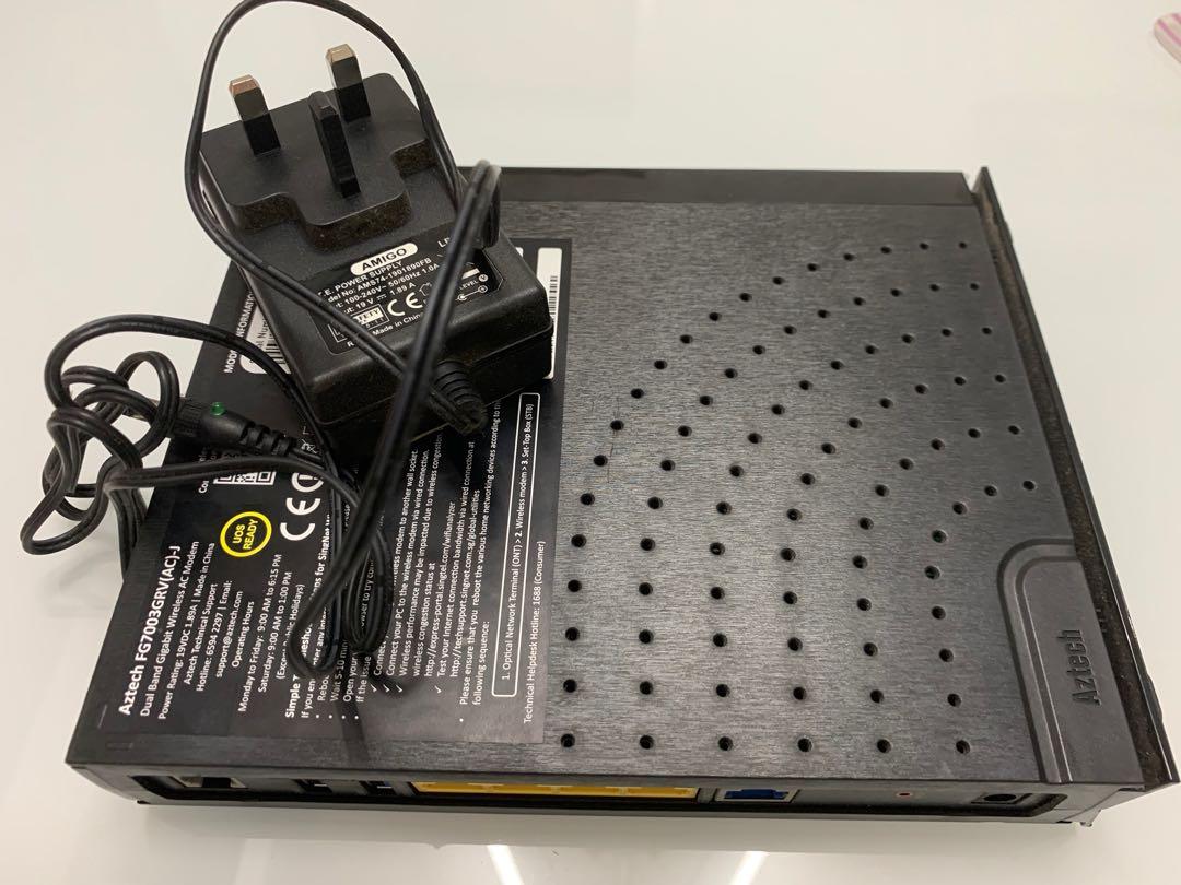 Aztec Wireless AC Modem/Router, Computers & Tech, Office & Business ...