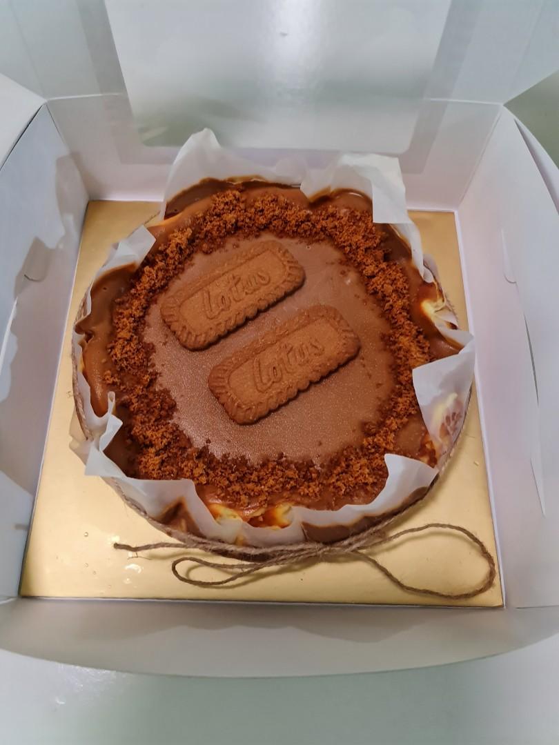 Biscoff basque burnt cheesecake, Food & Drinks, Homemade Bakes on Carousell