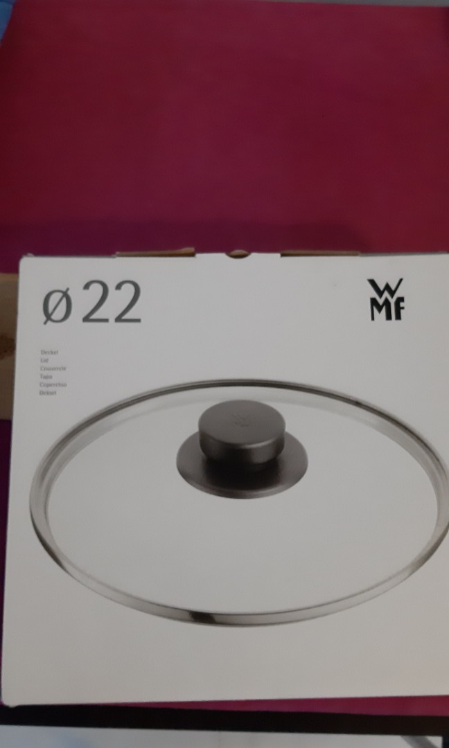 BNIB WMF glass lid 22cm diameter, Furniture & Home Living, Kitchenware ...