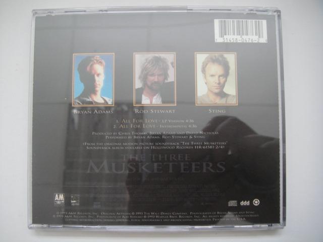 Bryan Adams / Rod Stewart / Sting - All For Love CD Single (美版) (The ...