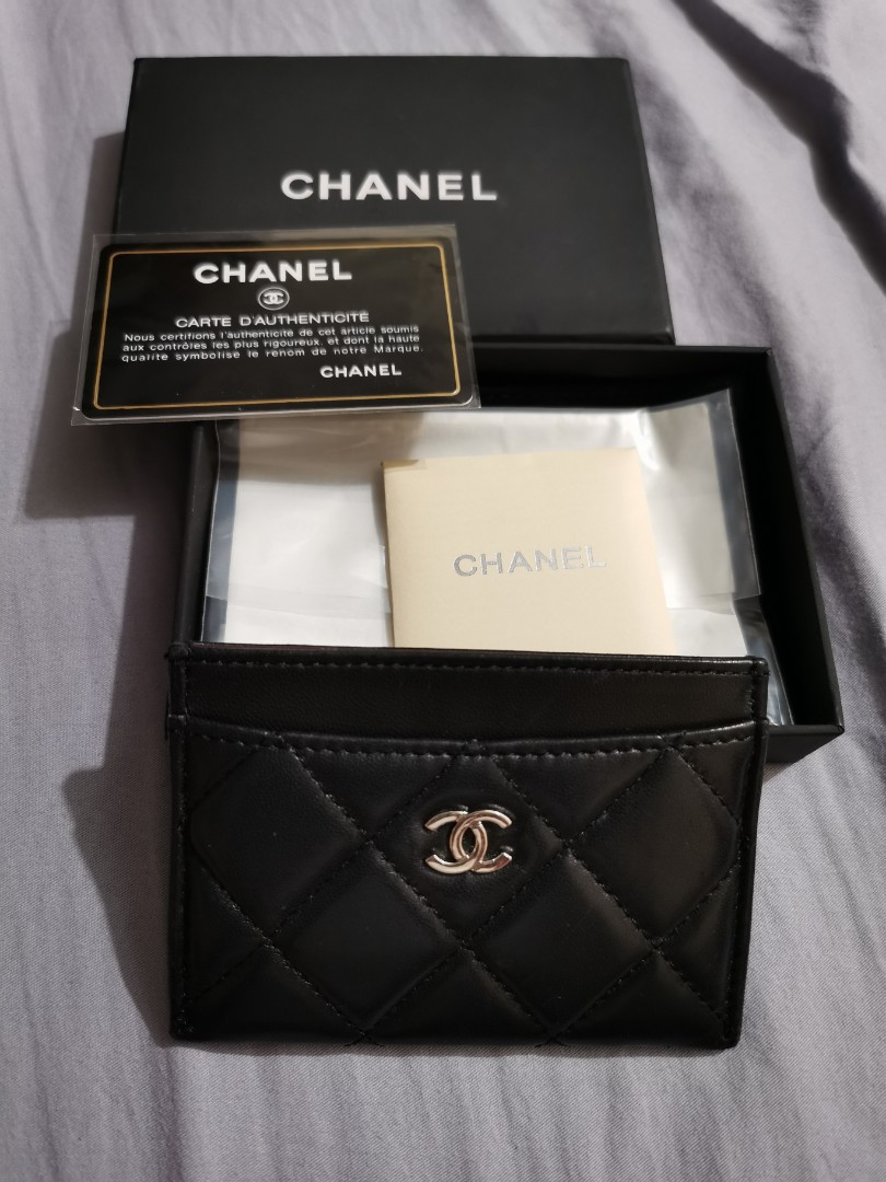 Channel bag and channel card holder, Luxury, Bags & Wallets on Carousell