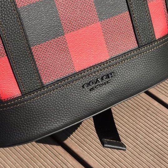 Coach Men’s Checkered Backpack, Men's Fashion, Bags, Backpacks on Carousell