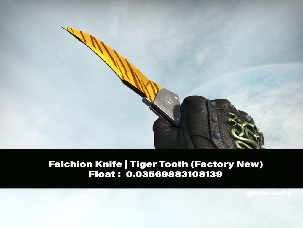 Falchion Knife Tiger Tooth FN CSGO SKINS KNIVES, Video Gaming, Gaming ...