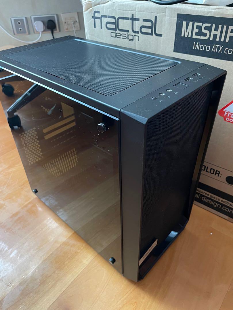 Fractal Design Meshify C Mini pc matx case, 電腦＆科技, 電腦周邊及配件, Wifi及上網相關產品 ...