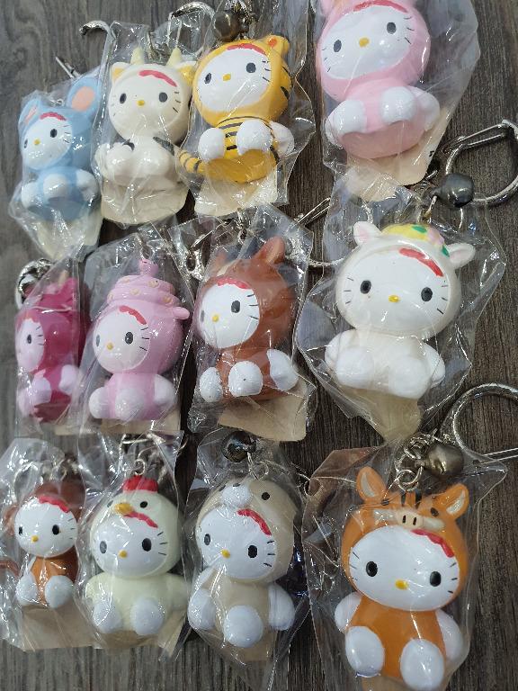 Hello Kitty keychains in Chinese Zodiac characters, Hobbies & Toys ...