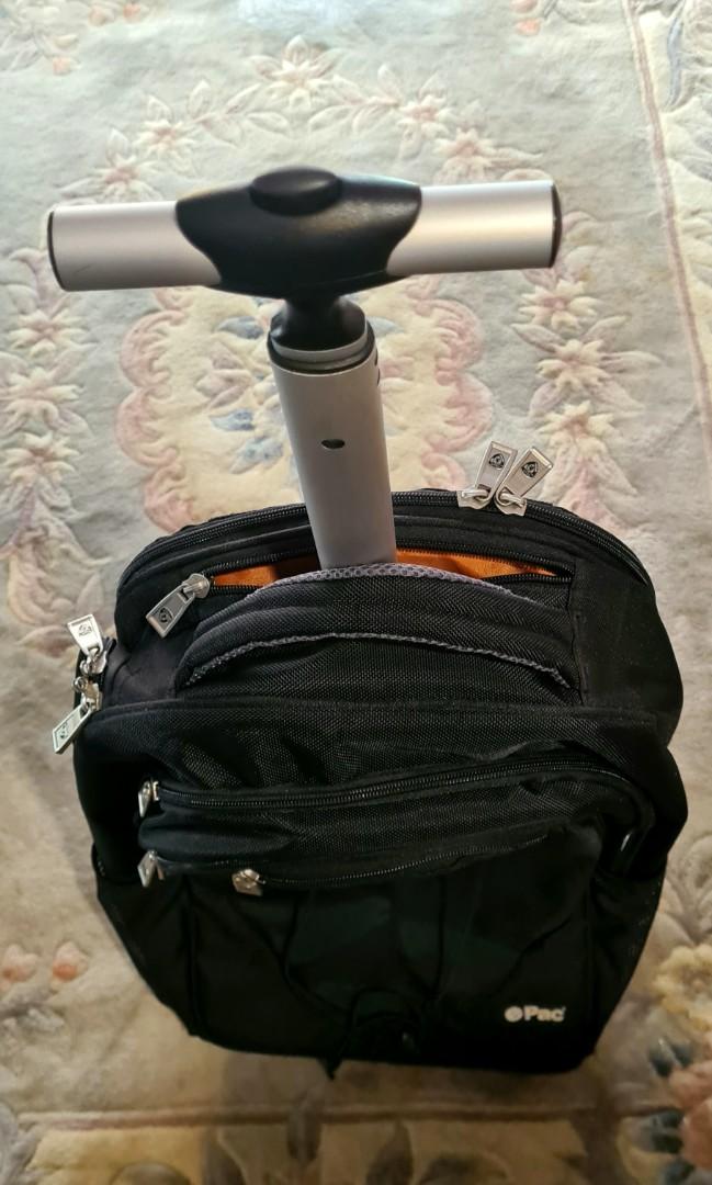 Heys Rolling backpack, Black, Men's Fashion, Bags, Backpacks on Carousell