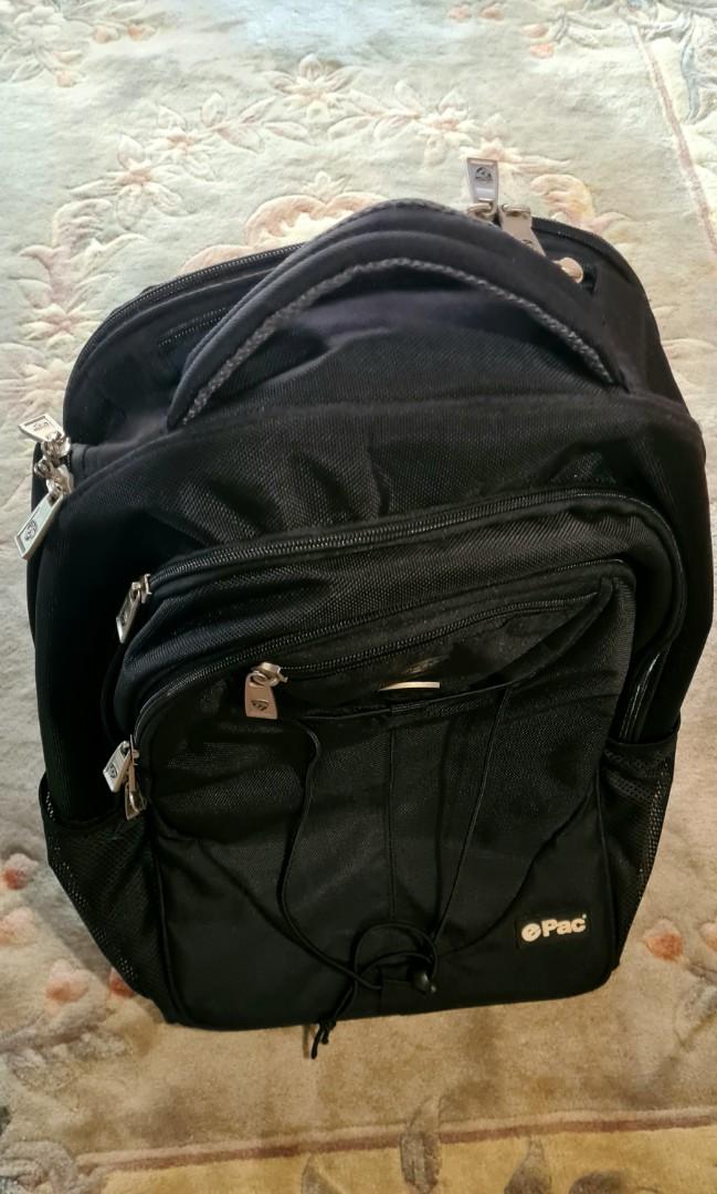 Heys Rolling backpack, Black, Men's Fashion, Bags, Backpacks on Carousell